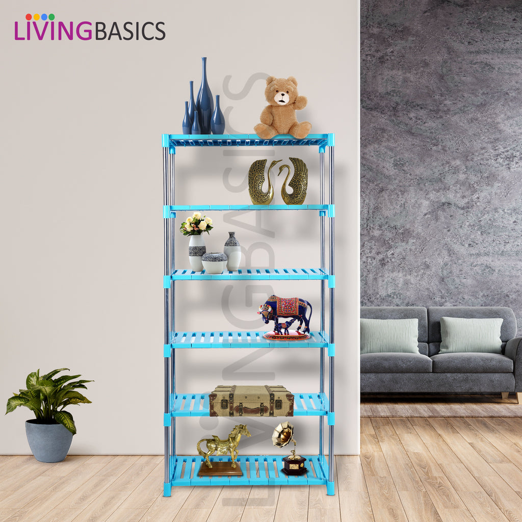 6 Layer Blue Multipurpose Storage Rack – LIVINGBASICS